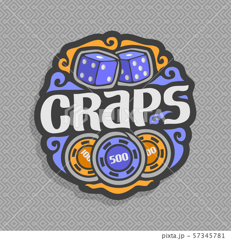 Vector logo for Craps gambleのイラスト素材 [57345781] - PIXTA