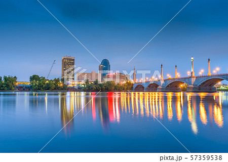 Springfield, Massachusetts, USA downtown skylineの写真素材 [57359538] - PIXTA