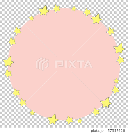 Hoshi round frame - Stock Illustration [57557626] - PIXTA