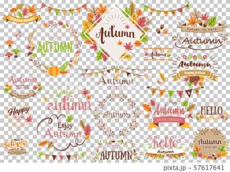 Autumn title letter 2 - Stock Illustration [57617641] - PIXTA