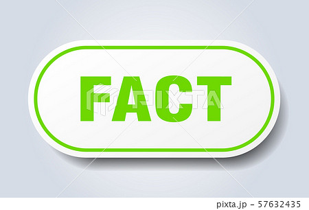 fact sign. fact rounded green sticker. factのイラスト素材 [57632435] - PIXTA