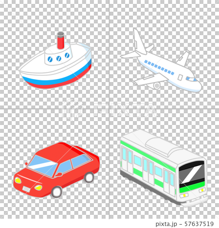 Transportation set - Stock Illustration [57637519] - PIXTA