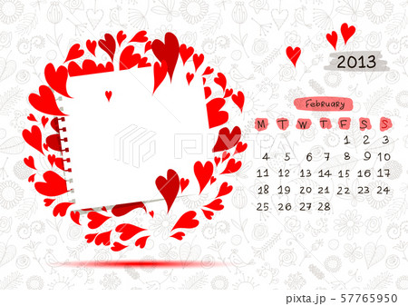 February 2013 Calendar Template Free Calendar Monthly 13 Template