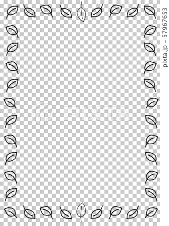 Nature Copy space Frame Frame 02 Line drawing - Stock Illustration ...
