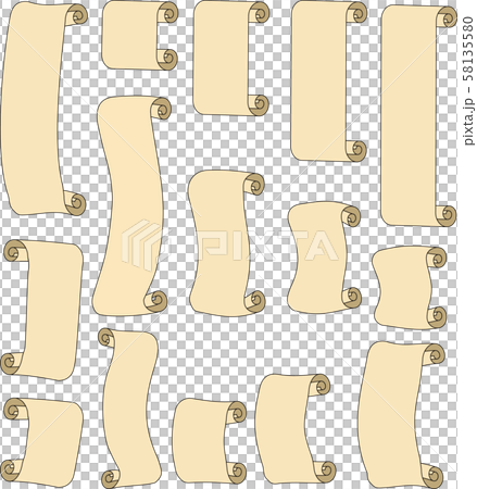 Scroll Scroll Title Design Material Frame... - Stock Illustration ...