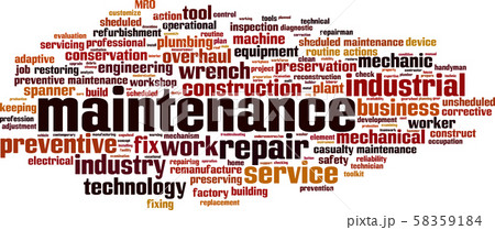 Maintenance word cloudのイラスト素材 [58359184] - PIXTA