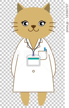 Illustration of a cat pharmacist - Stock Illustration [58360787] - PIXTA