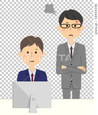 Business scene Boss and subordinate - Stock Illustration [58454396] - PIXTA