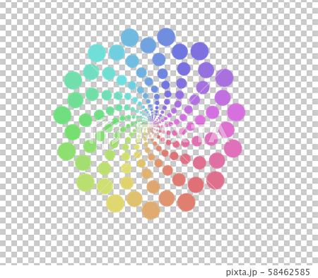 Parti-colored pastel abstract of rounded... - Stock Illustration ...