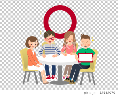 Table flip answer correct answer - Stock Illustration [58548979] - PIXTA