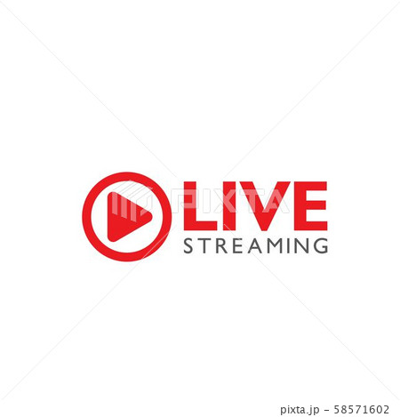 Live stream logo design. Vector illustrationのイラスト素材 [58571602] - PIXTA