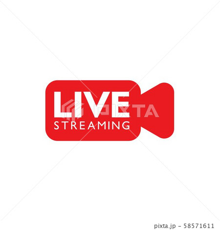 Live stream logo design. Vector illustrationのイラスト素材 [58571611] - PIXTA
