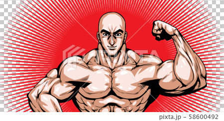 Bald, barcode, skinhead, dramatic, cartoon,... - Stock Illustration ...