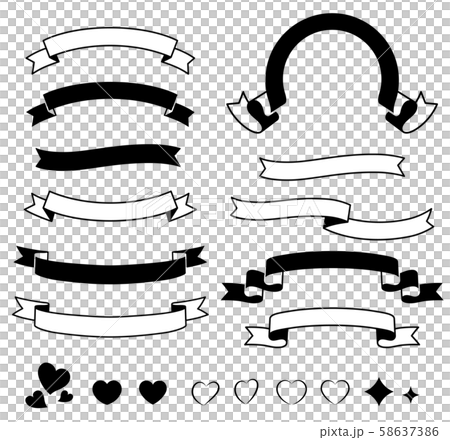 Title ribbon frame set - Stock Illustration [58637386] - PIXTA