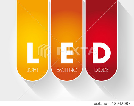 LED - Light Emitting Diode acronymのイラスト素材 [58942003] - PIXTA