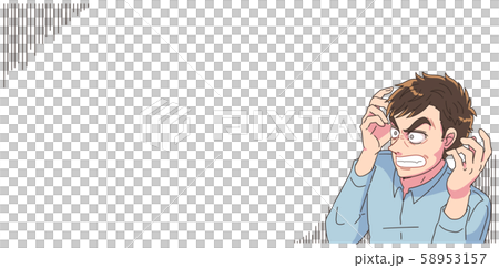 Shock shock anger emotional male - Stock Illustration [58953157] - PIXTA