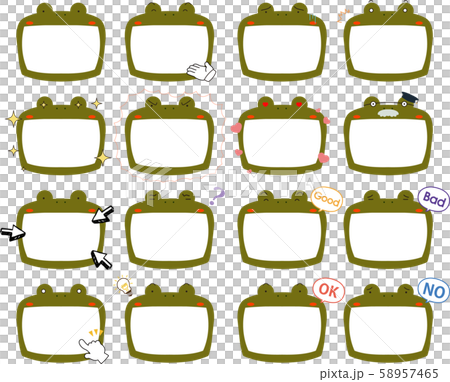Whiteboard frame frame cute illustration... - Stock Illustration ...