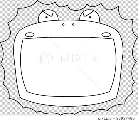 Whiteboard frame frame cute illustration... - Stock Illustration ...