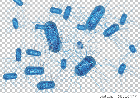 Illustration of E. coli (computer graphic:... - Stock Illustration ...