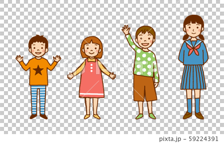 Children whole body - Stock Illustration [59224391] - PIXTA