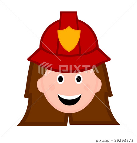 Isolated female firefighter avatarのイラスト素材 [59293273] - PIXTA