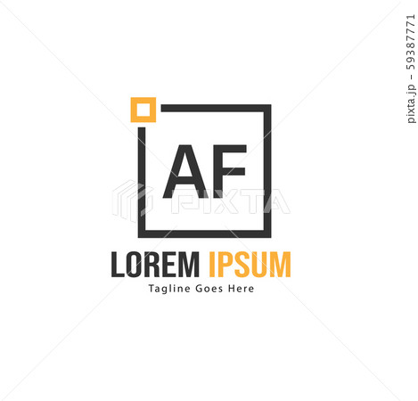 AF Letter Logo Design. Creative Modern AF Lettersのイラスト素材 [59387771] - PIXTA