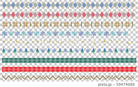 Winter decoration line - Stock Illustration [59474088] - PIXTA