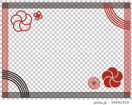 Japanese style frame - Stock Illustration [59492959] - PIXTA