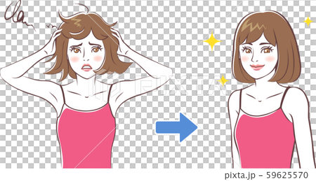 Styling bosa hair - Stock Illustration [59625570] - PIXTA