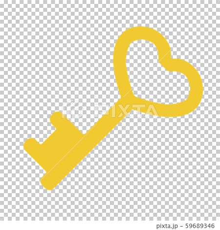 Heart key - Stock Illustration [59689346] - PIXTA