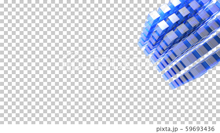 See-through block, cube, cube, clear plastic... - Stock Illustration ...