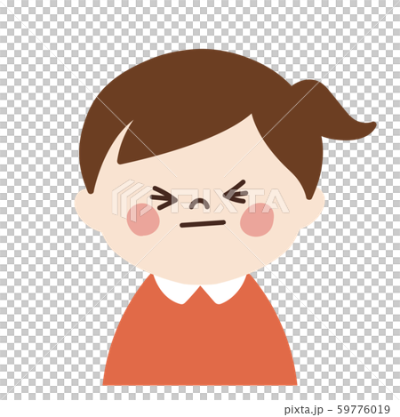 Girl (regretful face) - Stock Illustration [59776019] - PIXTA