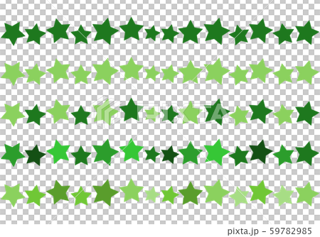 Green star line set - Stock Illustration [59782985] - PIXTA