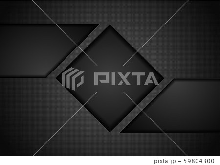Black hi-tech concept abstract background withのイラスト素材 [59804300] - PIXTA