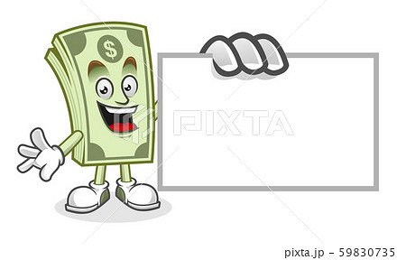 Vector money character design or money mascot,のイラスト素材 [59830735] - PIXTA