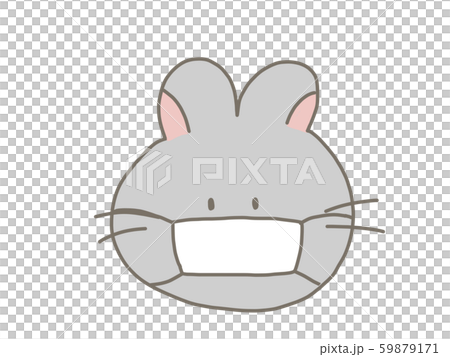 A mouse wearing a mask - Stock Illustration [59879171] - PIXTA