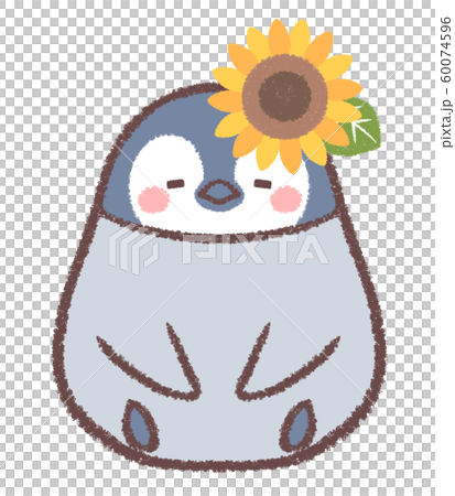 Sunflower Penguin Hina - Stock Illustration [60074596] - PIXTA