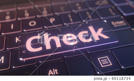 Futuristic computer keyboard and transparent...のイラスト素材 [60118734] - PIXTA