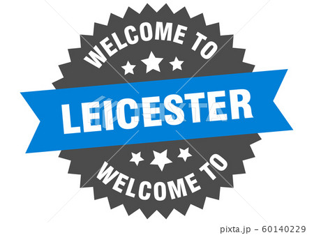 Leicester sign. welcome to Leicester blue stickerのイラスト素材 [60140229] - PIXTA