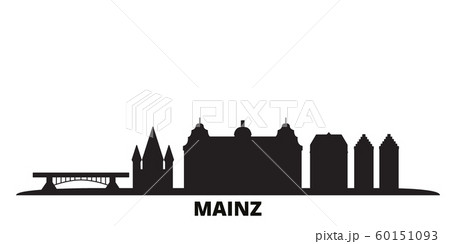 Germany, Mainz city skyline isolated vector...のイラスト素材 [60151093] - PIXTA