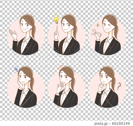 Suit women icon set - Stock Illustration [60280149] - PIXTA