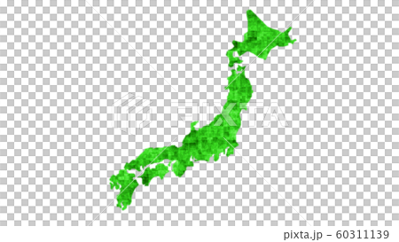 Japan map geometric - Stock Illustration [60311139] - PIXTA