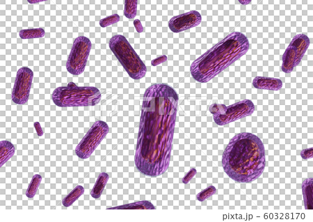 Illustration of E. coli (computer graphic) - Stock Illustration ...
