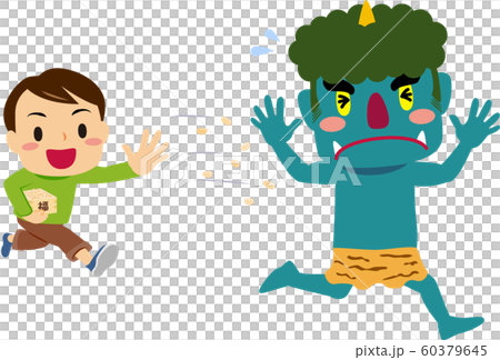 Bean fired blue demon - Stock Illustration [60379645] - PIXTA