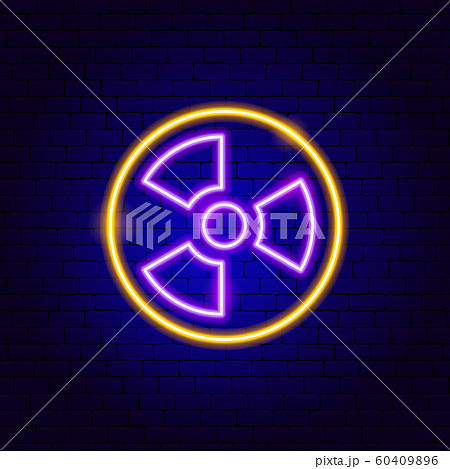 Neon Toxic Symbol