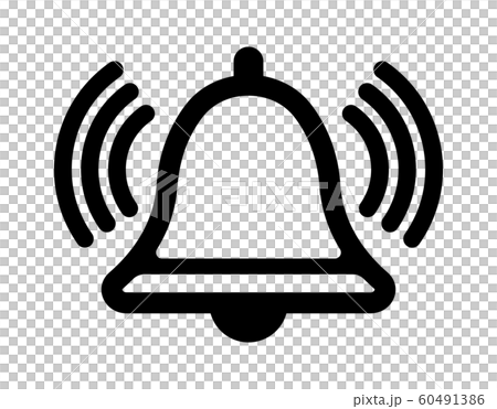 Bell chime alarm alert icon - Stock Illustration [60491386] - PIXTA