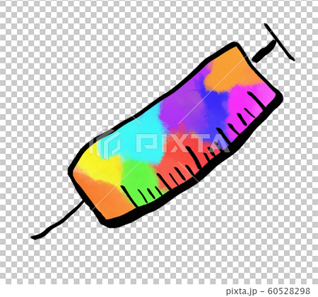 Colorful syringe with rainbow-colored liquid - Stock Illustration ...