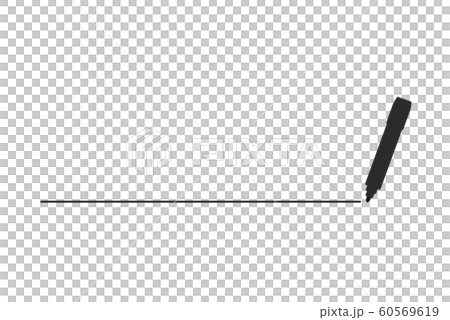 Draw a line with a pen (bold_black) - Stock Illustration [60569619] - PIXTA
