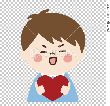 Little boy (Faceful face / Love) - Stock Illustration [60577994] - PIXTA