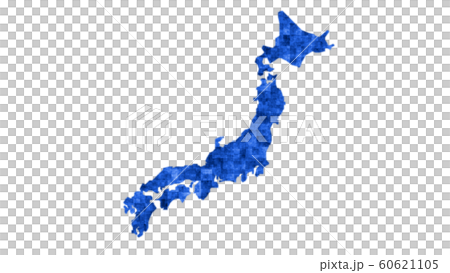 Japan map geometric - Stock Illustration [60621105] - PIXTA